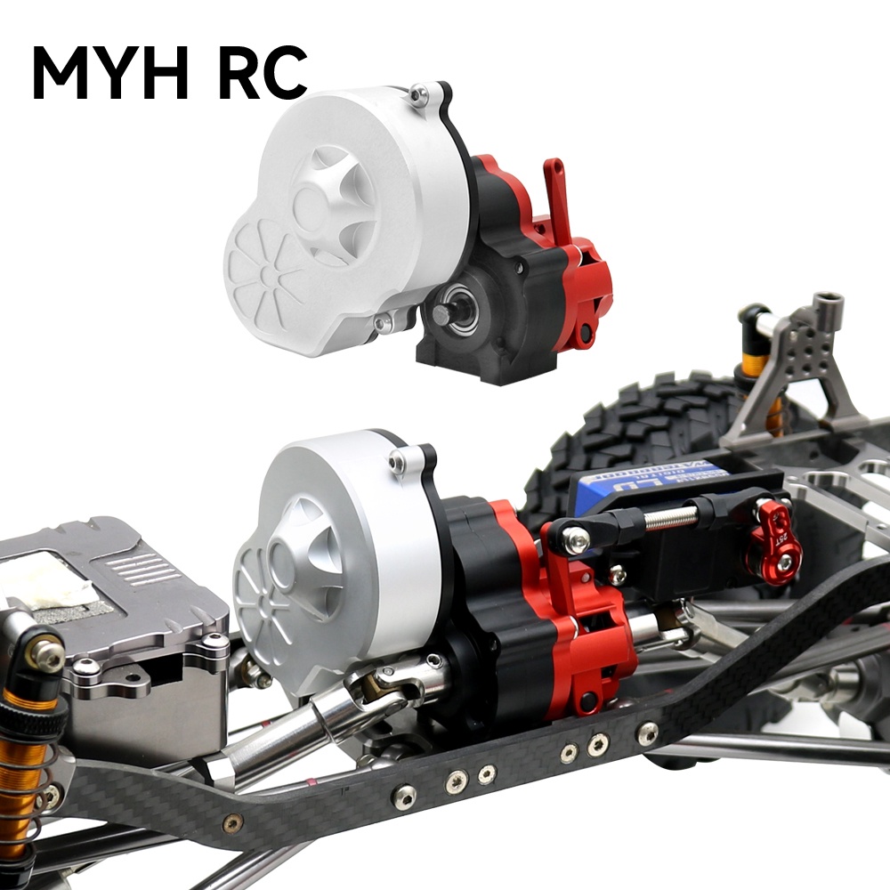 MYHRC SCX10 Metal Gearbox Transmission Box with Motor Gear for 1/10 RC ...