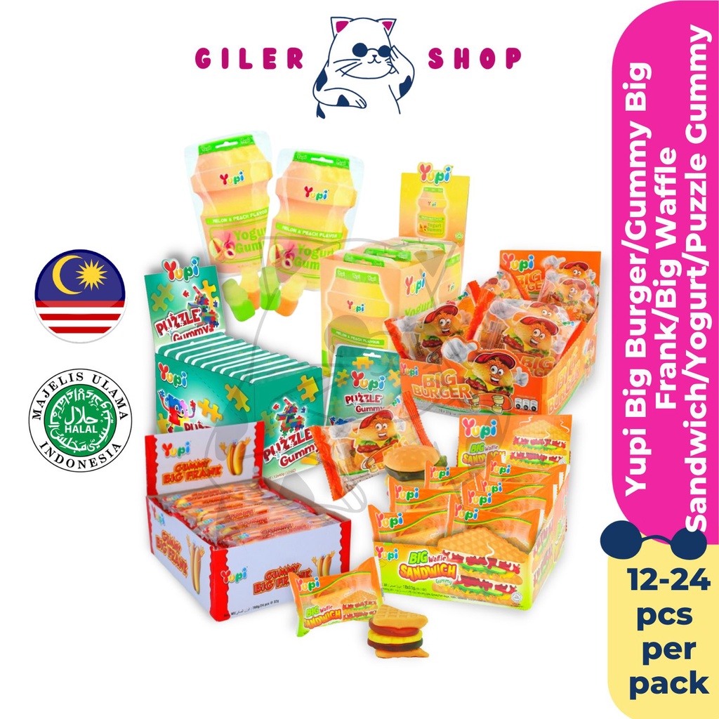 Yupi Big Gummy Big Frank Big Waffle Sandwich Puzzle Gummy Yupi Yogurt ...
