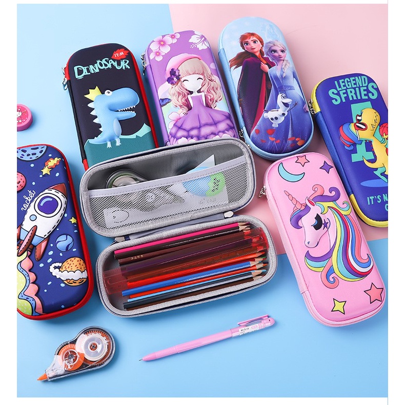 Cartoon 3D Pencil Bag EVA Waterproof Kids Smiggle Cute Pencil Case ...