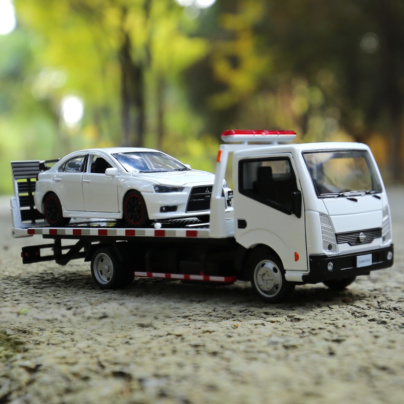 1:32 Nissan Alloy Traffic Road Rescue Wrecker Car Model Diecasts ...