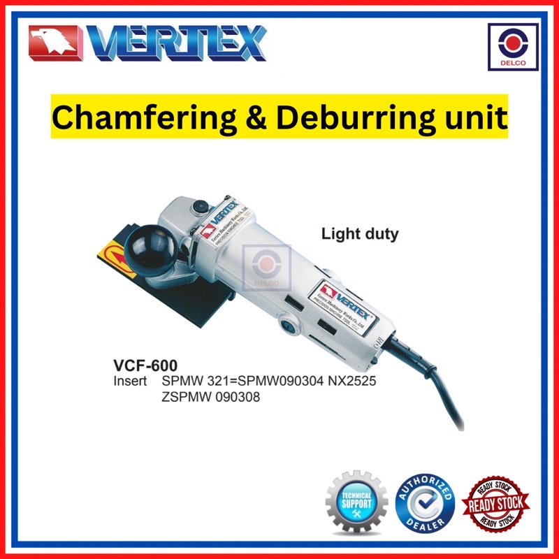 VERTEX TAIWAN VCF-600 chamfering and Deburring unit portable deburrer ...