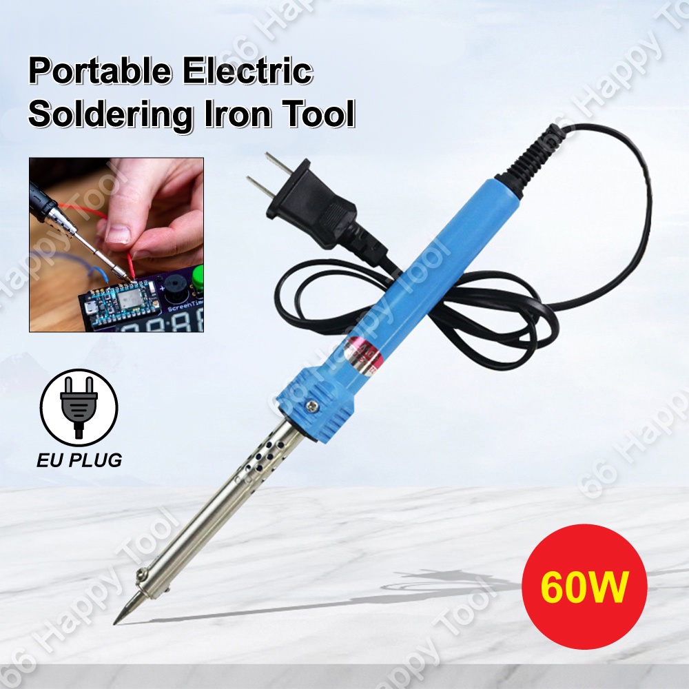 60W Portable Electric Soldering Iron Tool Heat Wire Welding Repair ...
