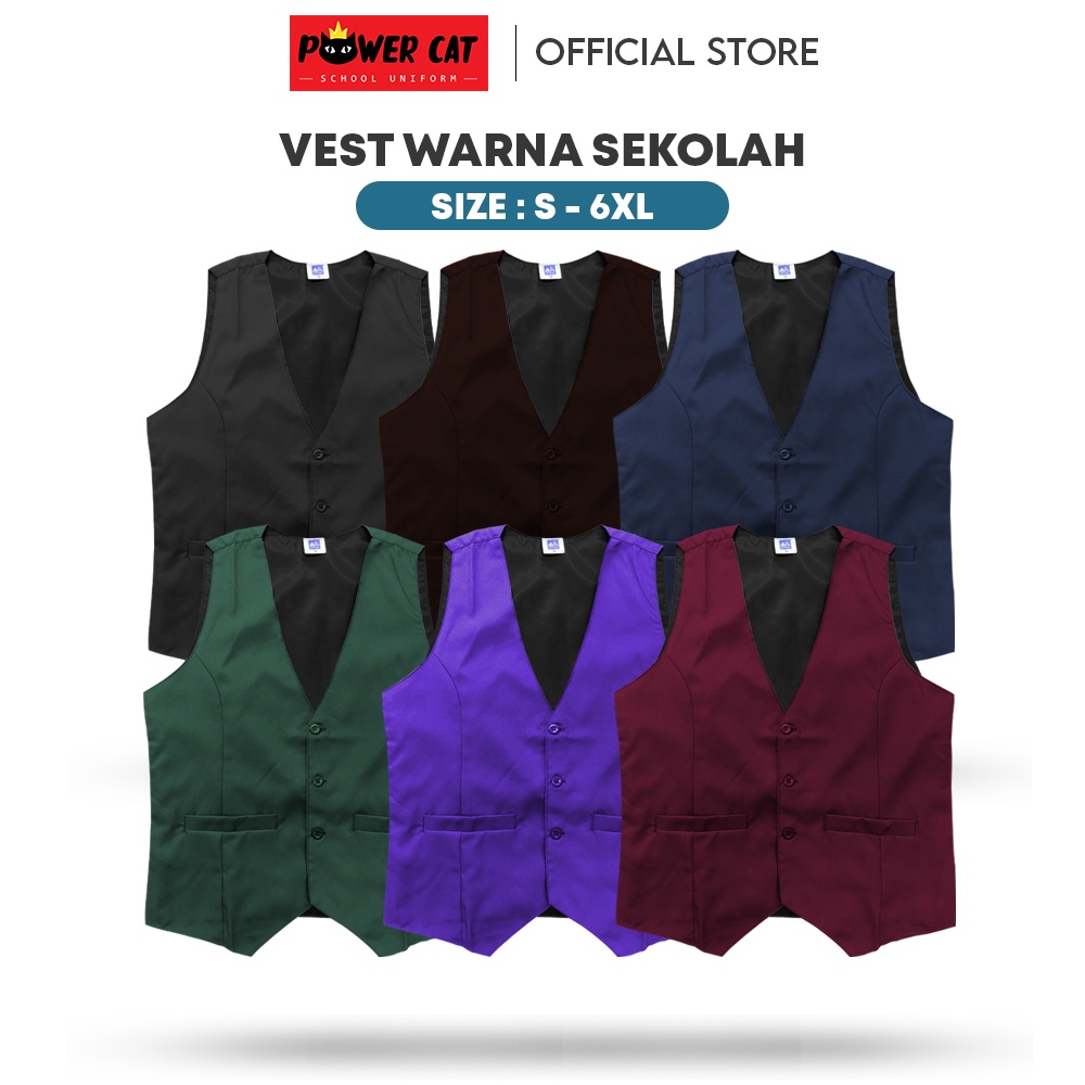 Indah Pesona Vest Sekolah/ Vest Pengawas/ Vest Biru/ Hitam/ Primary ...