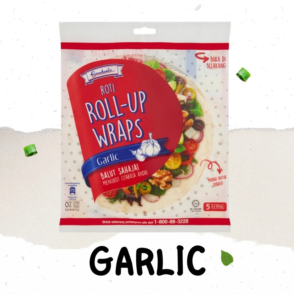 Gardenia Roll-up wraps (Gardenia Roti roll-up ) 5pieces Classic ...