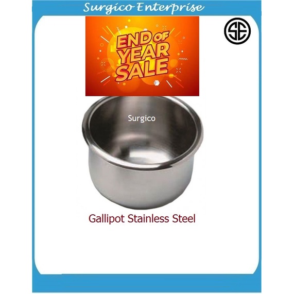 GALLIPOT 4 OZ STEEL Medical use product- | Shopee Malaysia