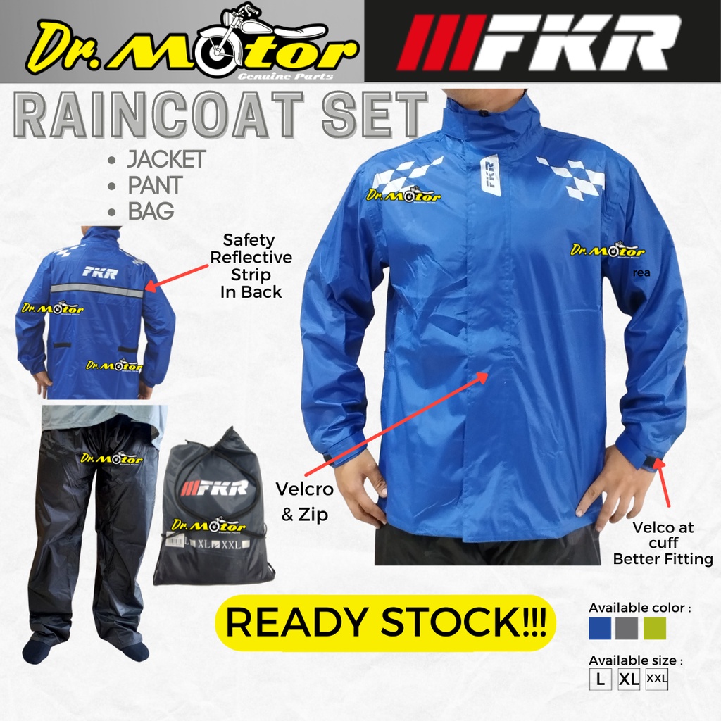 FKR RAIN COAT WIND BREAKER POLO T SHIRT RAINCOAT BAJU HUJAN OUT DOOR ...