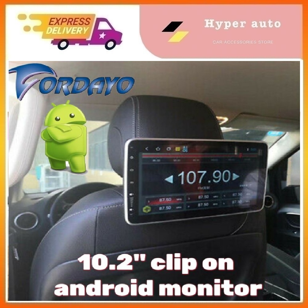Fordayo 10.2" clip on headrest android monitor player | Shopee Malaysia
