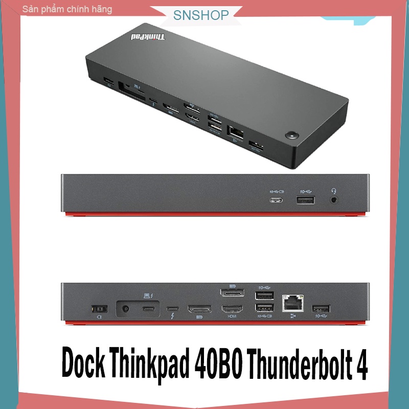 Dock Thinkpad 40B0 Thunderbolt 4 (NEW) outputs 1 30HZ screen or 4 60HZ ...