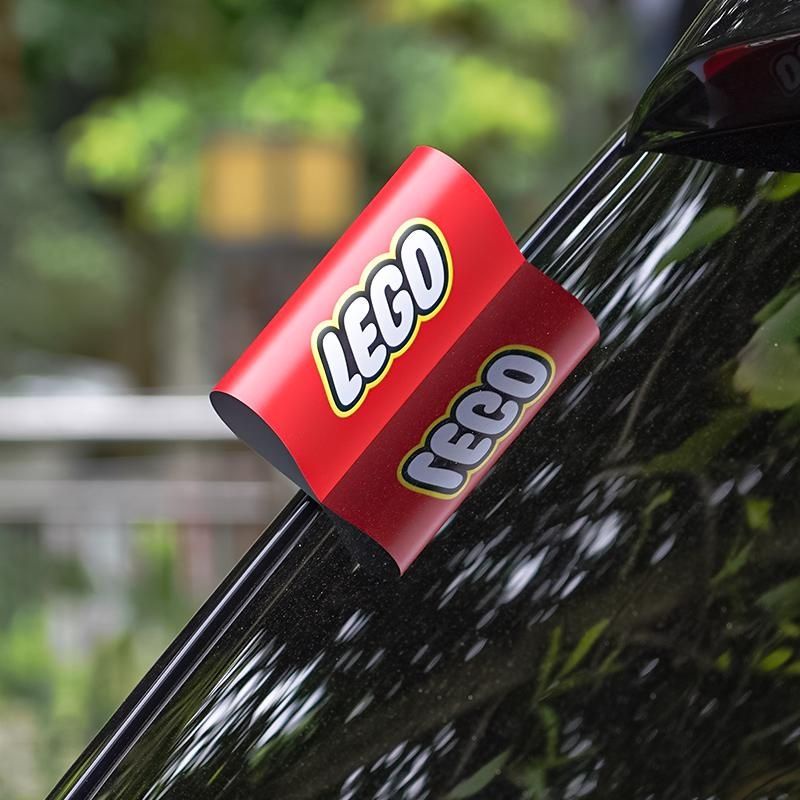 Lego Washing Label Stickers Car Tail Lego Mark Stickers Personalized ...