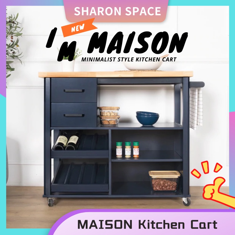 [HOT SALES] MAISON Kitchen Cart / Kitchen Trolley / Kitchen Island ...