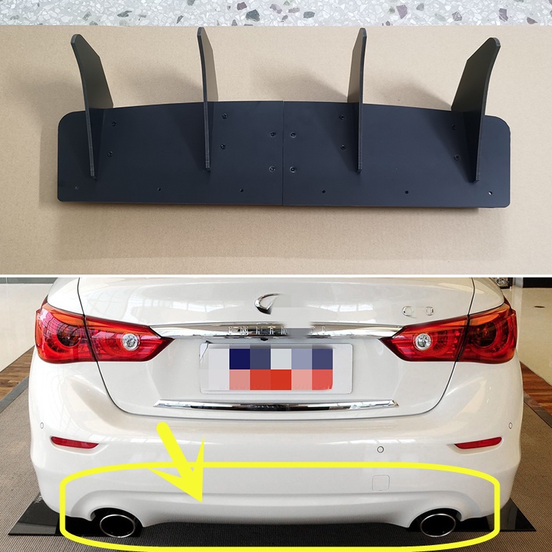 For Infiniti Q50 S 2013--2017 Year Rear Diffuser Bumper Lips Spoiler ...