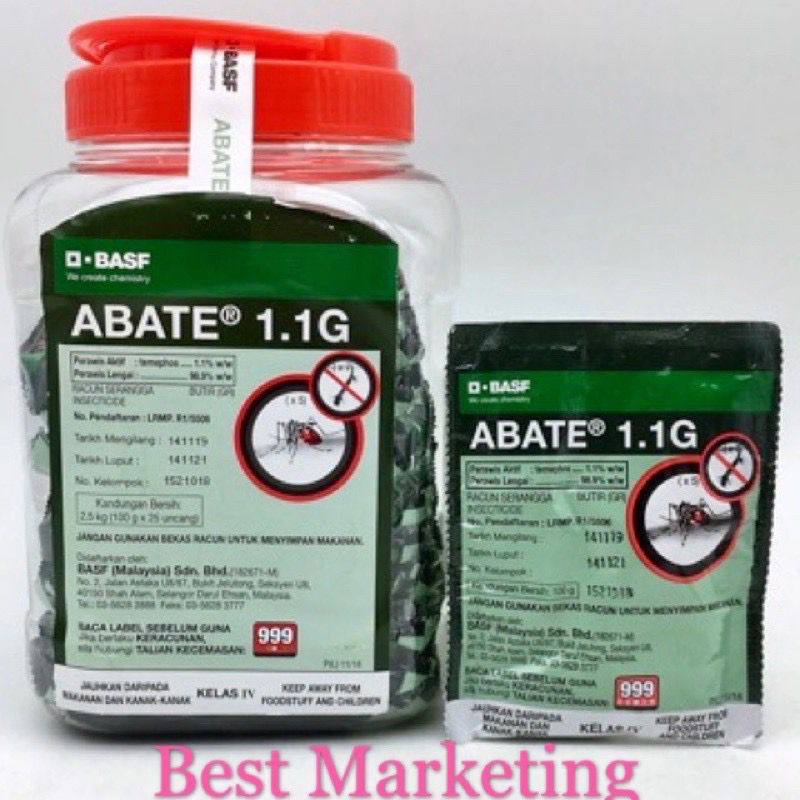 25X100g Abate 1.1G Aedes Mosquito Larvae Killer | Shopee Malaysia
