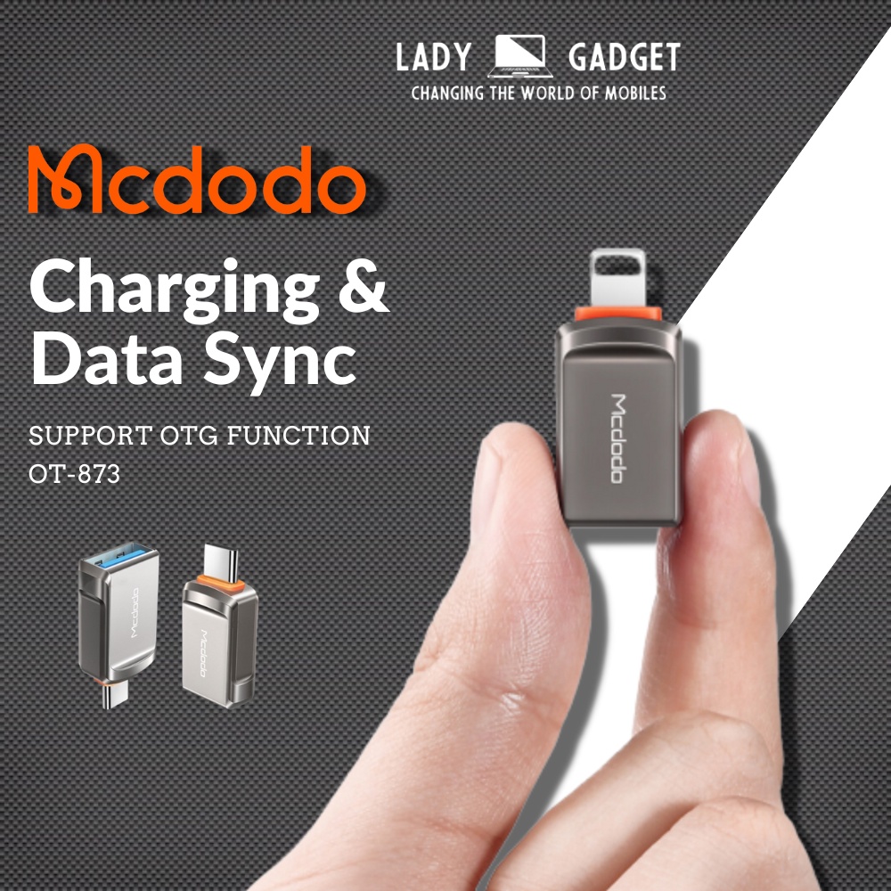 MCDODO OT-8730 USB to Type-C Mini OTG Adapter Converter Mini OTG 3.0A ...