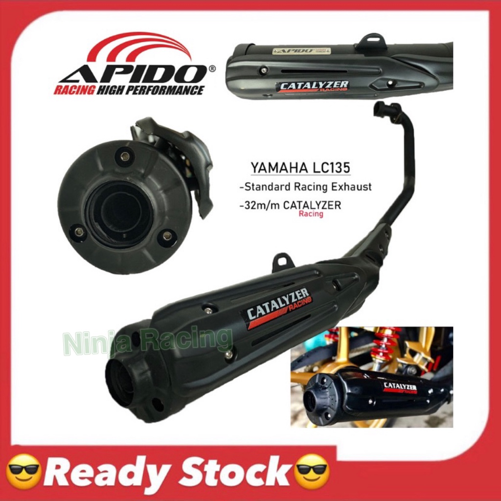 APIDO Racing Exhaust For Yamaha LC135 V1/V2/V3/V4/V5/V6 cutting standard - 28 mm Ekzos muffler ...
