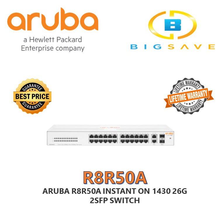 ARUBA R8R50A INSTANT ON 1430 26G 2SFP SWITCH | Shopee Malaysia