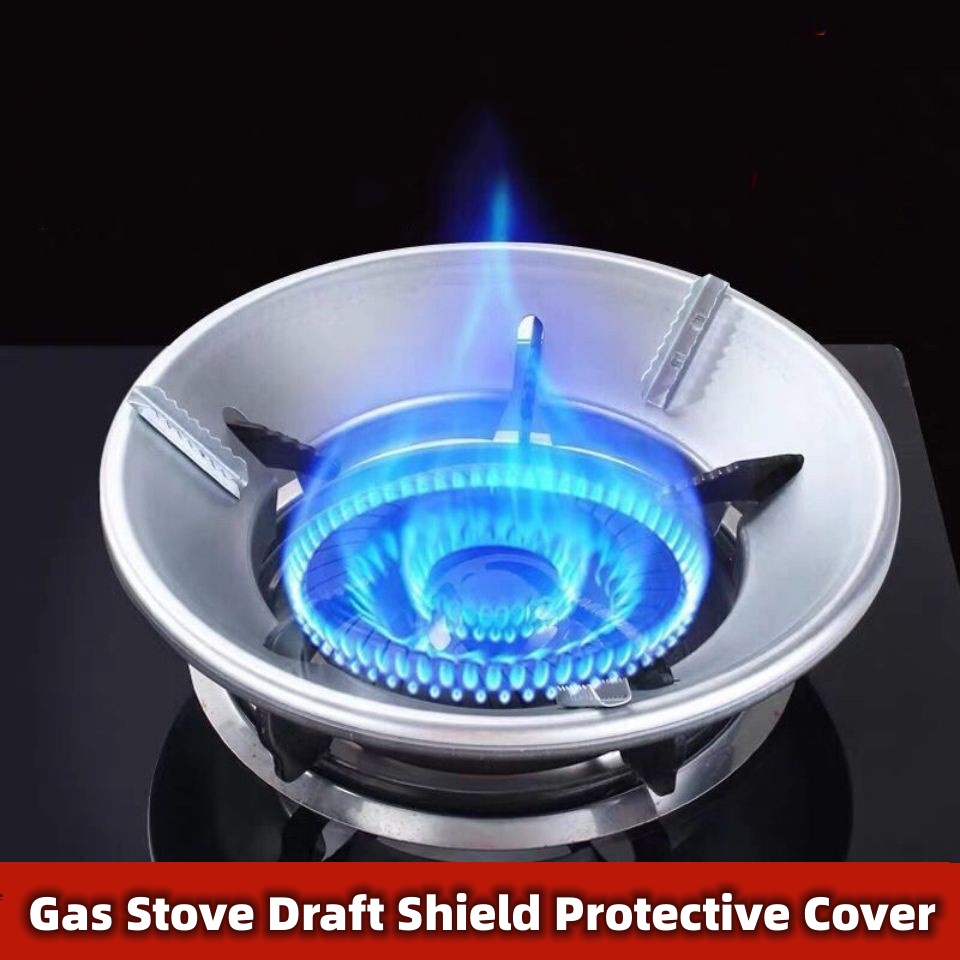 Holes Gas Stove Draft Shield Protective Cover Fire Fixed Energy Saving ...