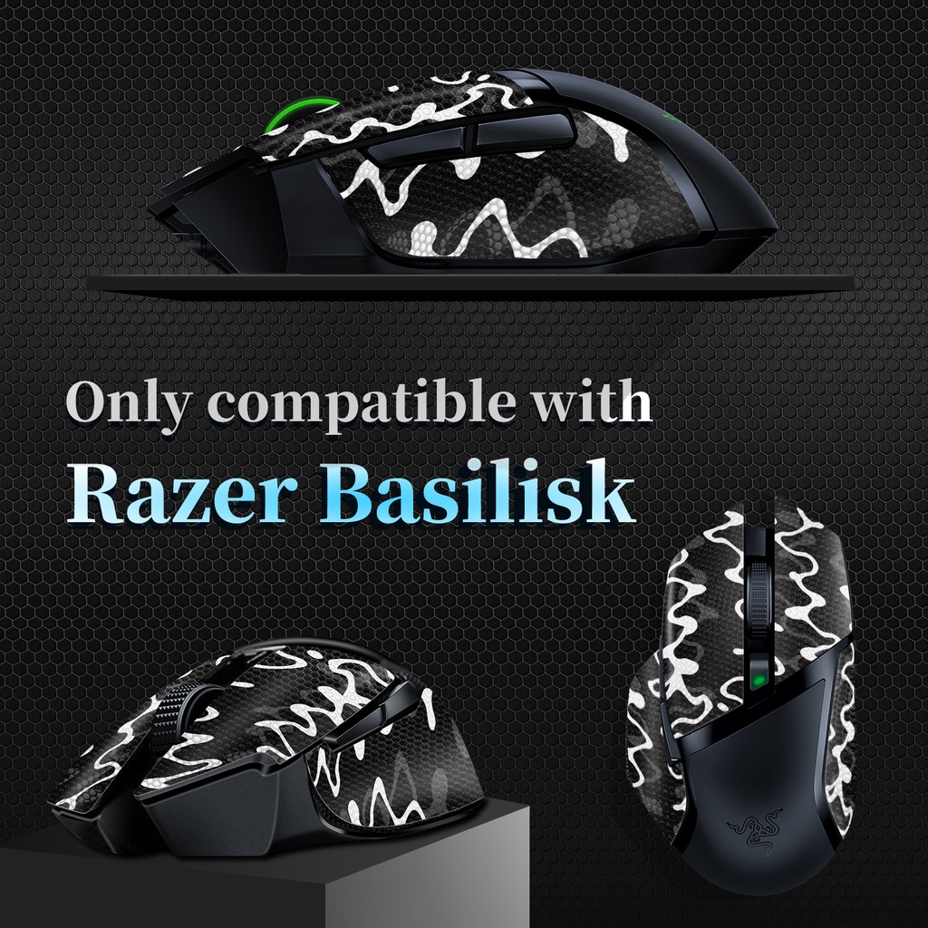 For Razer Basilisk mouse skin Sweat-absorbing non-slip sticker ...