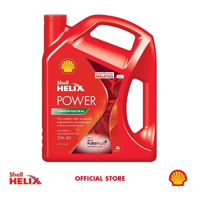 Shell Helix Power 5W-40 Fully Synthetic Engine Oil (4L) | Shopee Malaysia