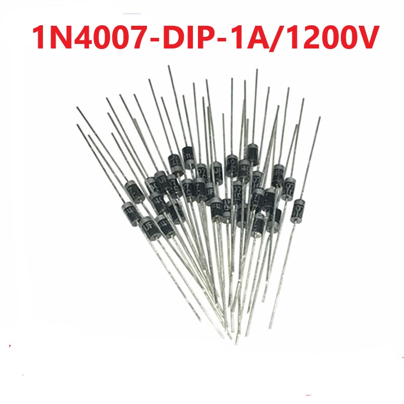 Bag of 10 - Rectifier Diode Series 1A/1200V 1N4007 IN4007 DO-41 DIP Pin 4007, M7 SMA, 1N4007 pin ...