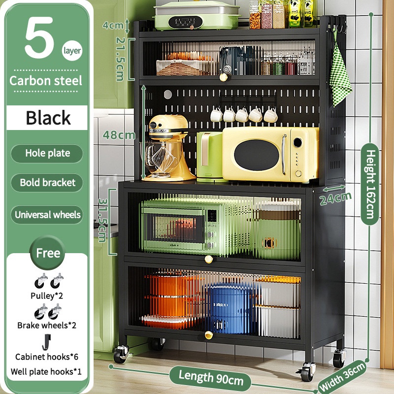 Rak Kabinet Dapur Kitchen Cabinet Rack Microwave Oven Cabinet Kitchen ...