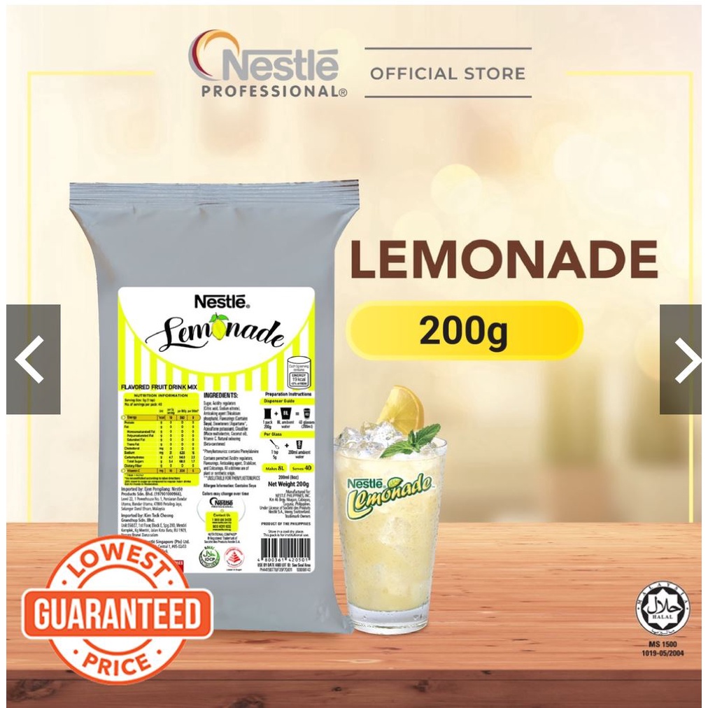 NESTLE Lemonade - (2PACK)X200g | Shopee Malaysia