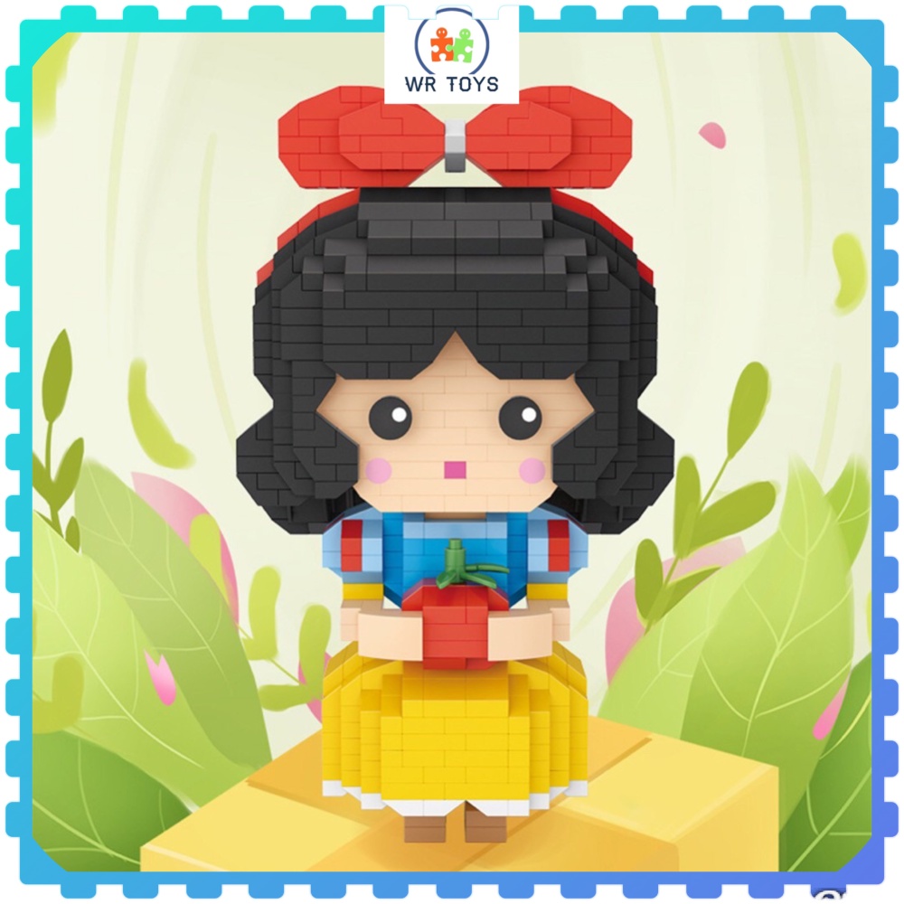 Building Blocks LOZ 9259 Princess Snow White Cartoon Character Building ...