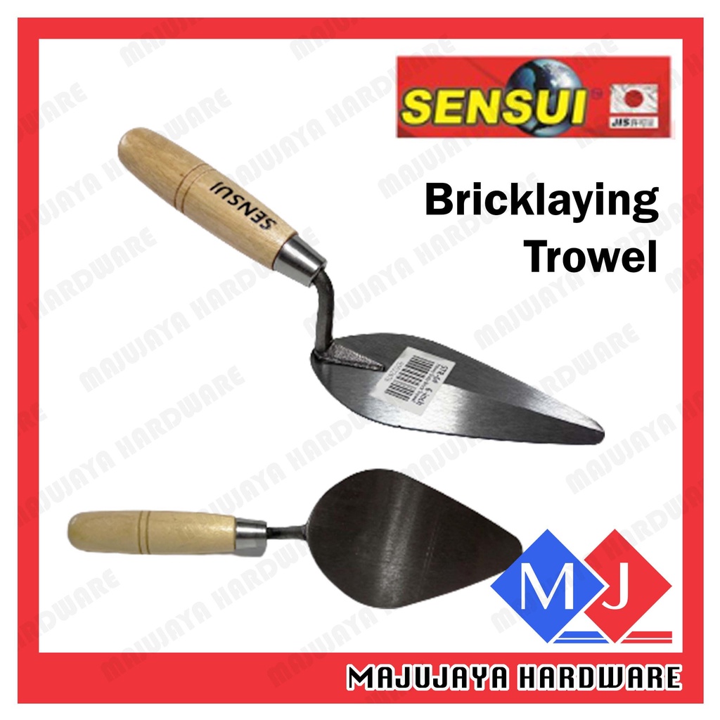 SENSUI Heavy Duty Brick Trowel 6" 7" 8" Cement Bricklaying Trowel Camca ...