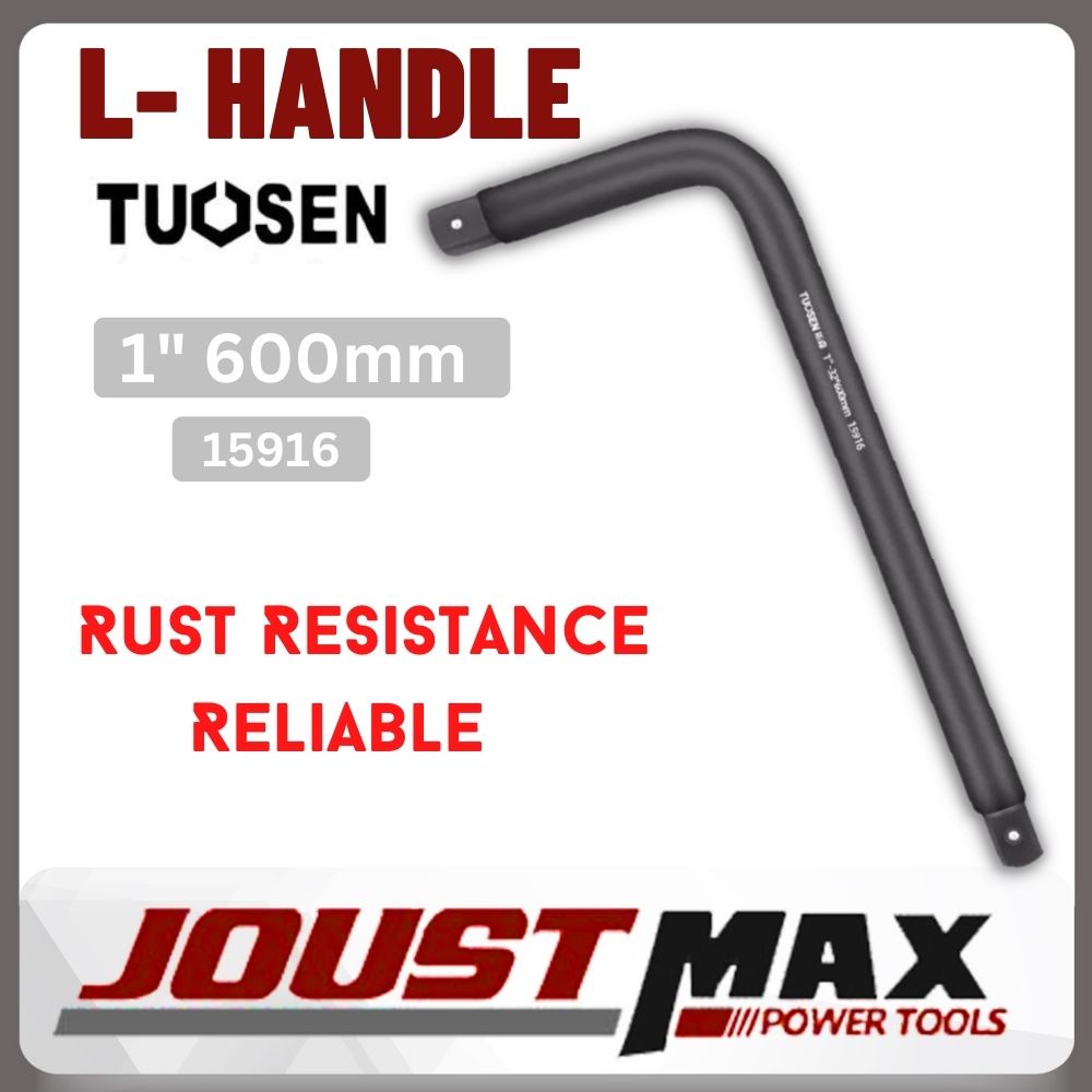 TUOSEN 1" X 600mm Black L Handle Socket Nut Driver Wrench Automotive L ...