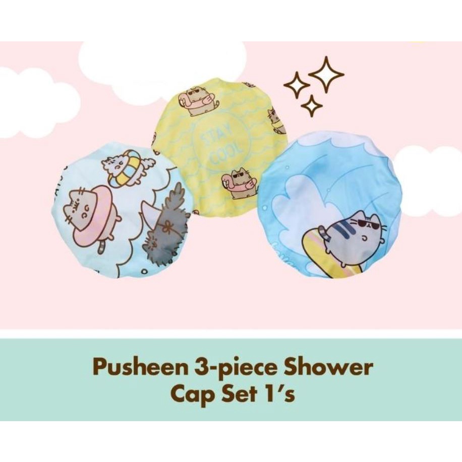 Watsons Pusheen the Cat Pusheen Shower Cap 3pcs set LIMITED EDITION ...
