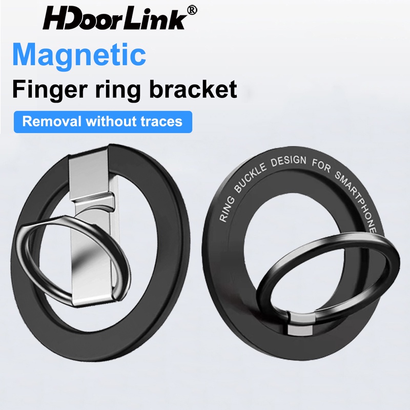 HdoorLink Universal Magnetic Ring Phone Holder Ultra-thin Adjustable ...