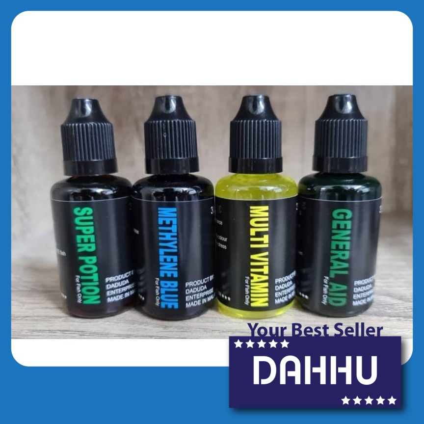 Aquarium Methylene Blue Anti White Spot Multi Vitamin General Aid 30ml ...