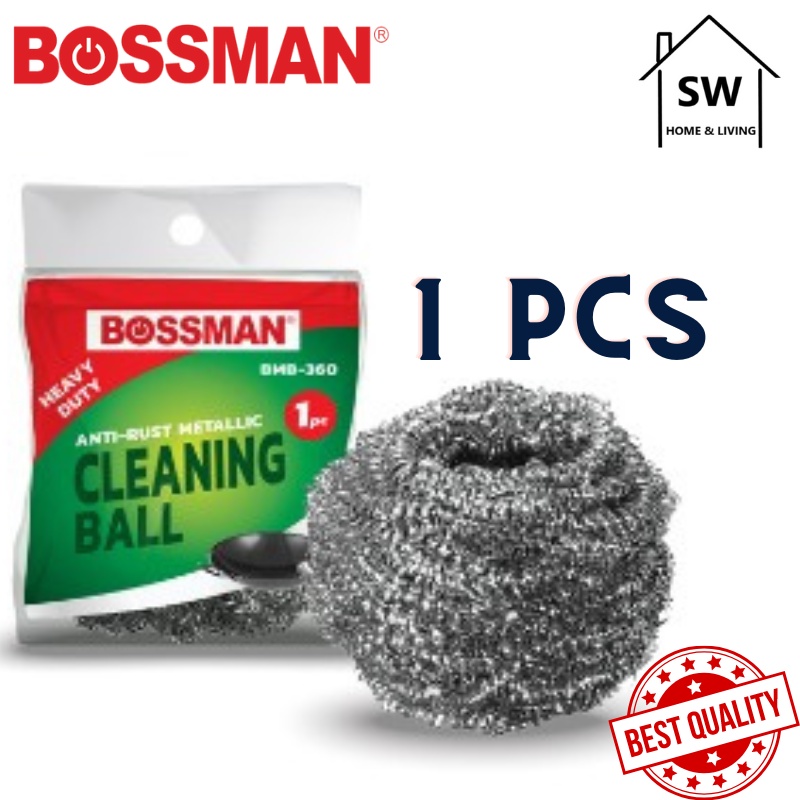 SW BOSSMAN Stainless Steel Metallic Durable Spiral Ball Kitchen ...