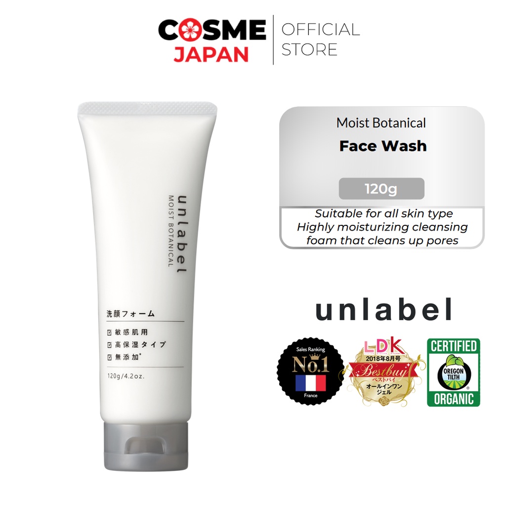 Unlabel Moist Botanical Face Wash Cleansing Foam (120g) | Shopee Malaysia
