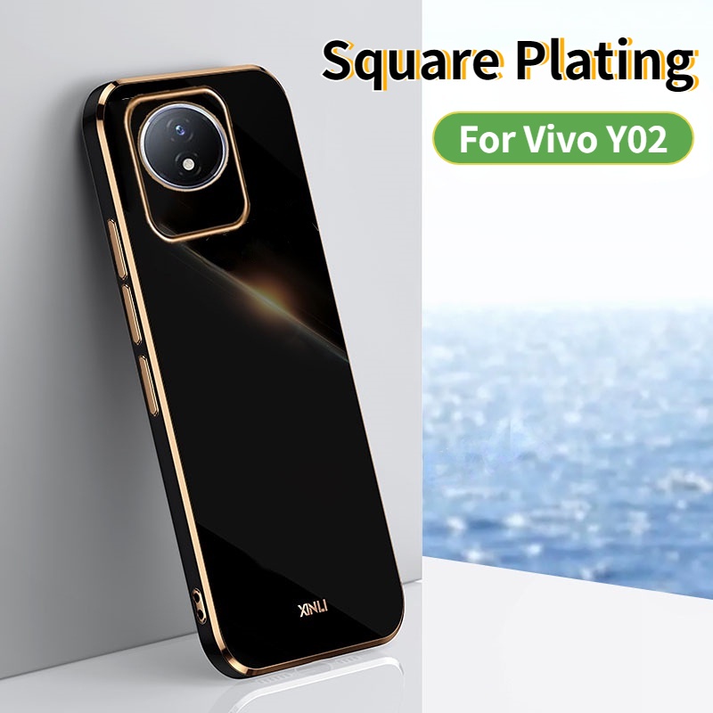 Square Plating Multi Color Casing For Vivo Vivo Y02 Y02s Y22s Y35 Y16 ...