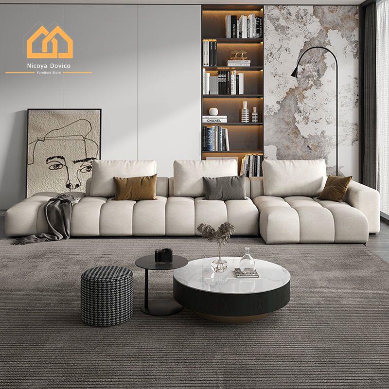 Free Delivery sofa simple creative technology cloth sofa latex Italian ...