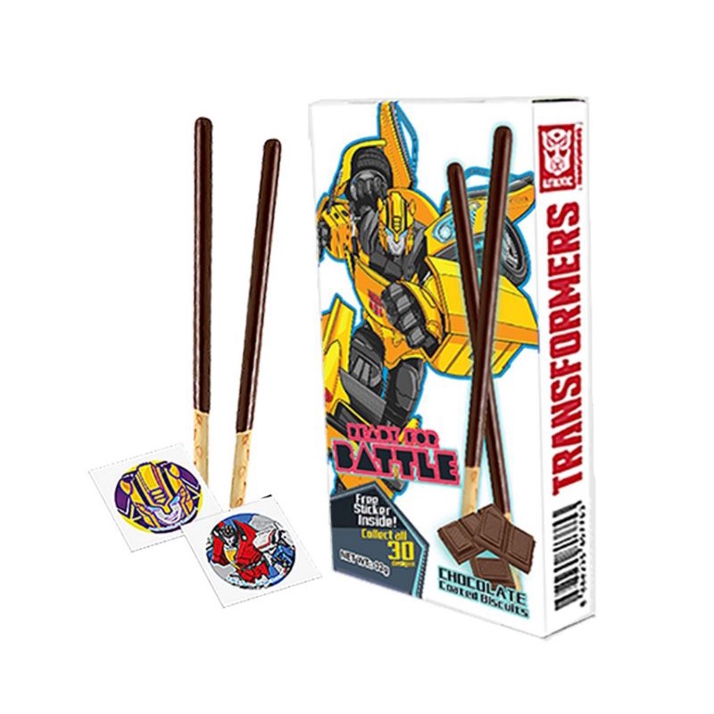 Transformer Coated Biscuits Chocolate 32g Free Sticker inside | Shopee ...