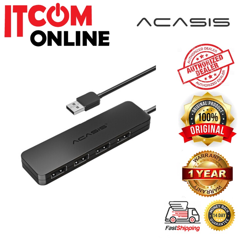 ACASIS USB TO 4-USB 2.0 120CM WITH MICRO USB POWER INPUT USB HUB (AB2 ...
