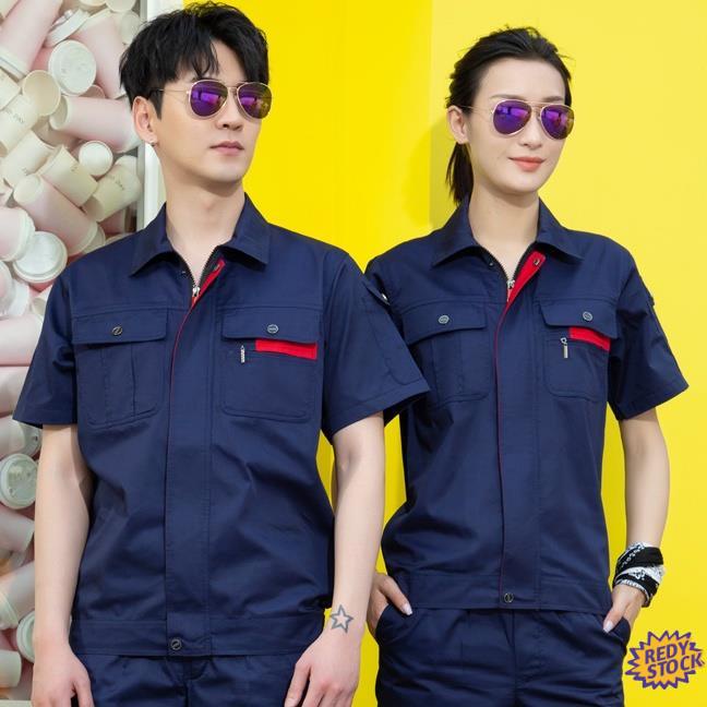 【Uniform】 Summer PPE Safe Safety Work Jacket Short Sleeve Workwear ...
