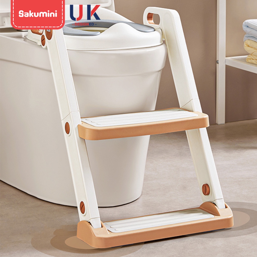 Sakumini Baby Safe Ladder Step Potty Toilet Training Children's Toilet ...