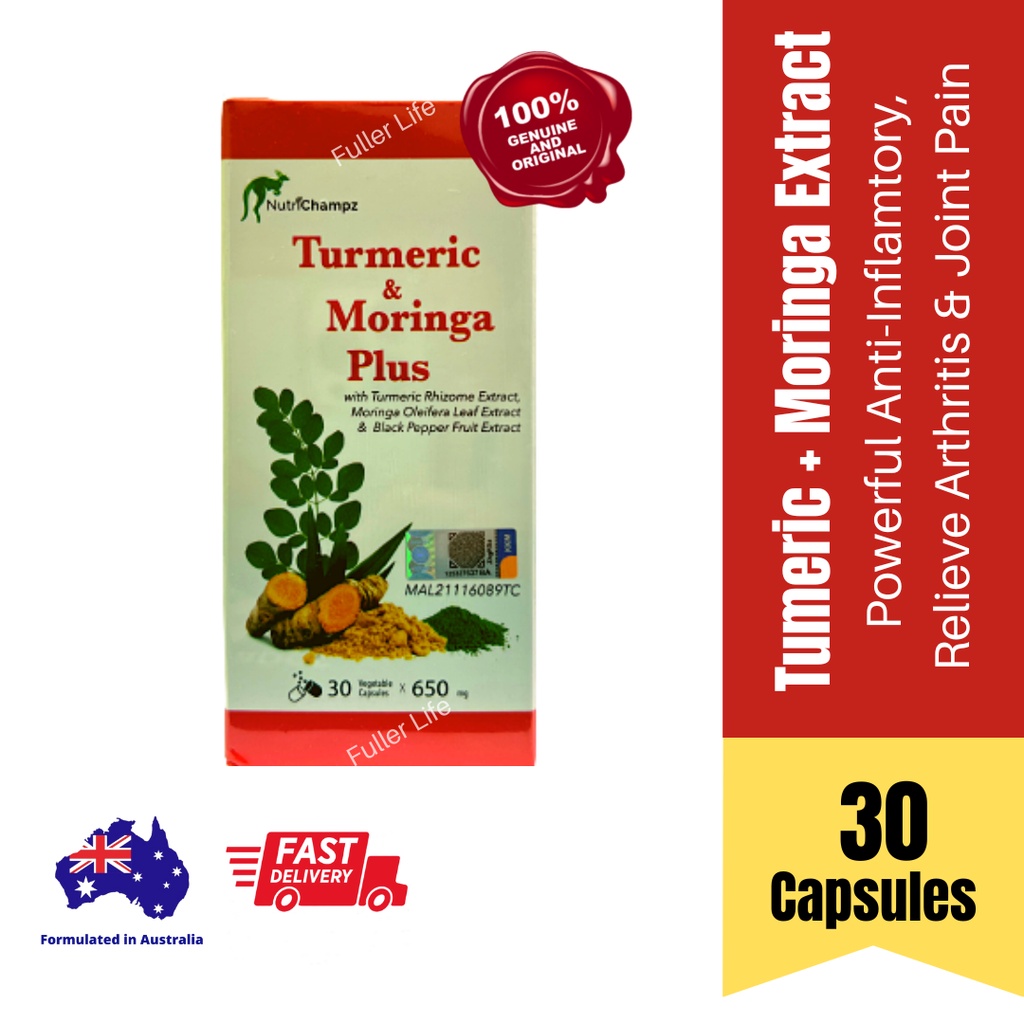 NUTRICHAMPZ Tumeric & Moringa Plus | Powerful Inflammatory Which Help ...