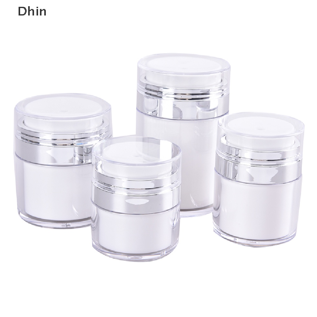 [Dhin] Acrylic Airless Pump Jar Empty Acrylic Cream Bottle Refillable ...