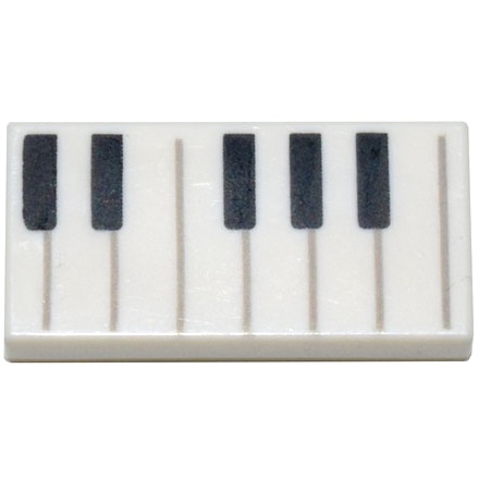 LEGO PARTS 3069bpb0761 Tile 1 x 2 with Groove with Black and White ...