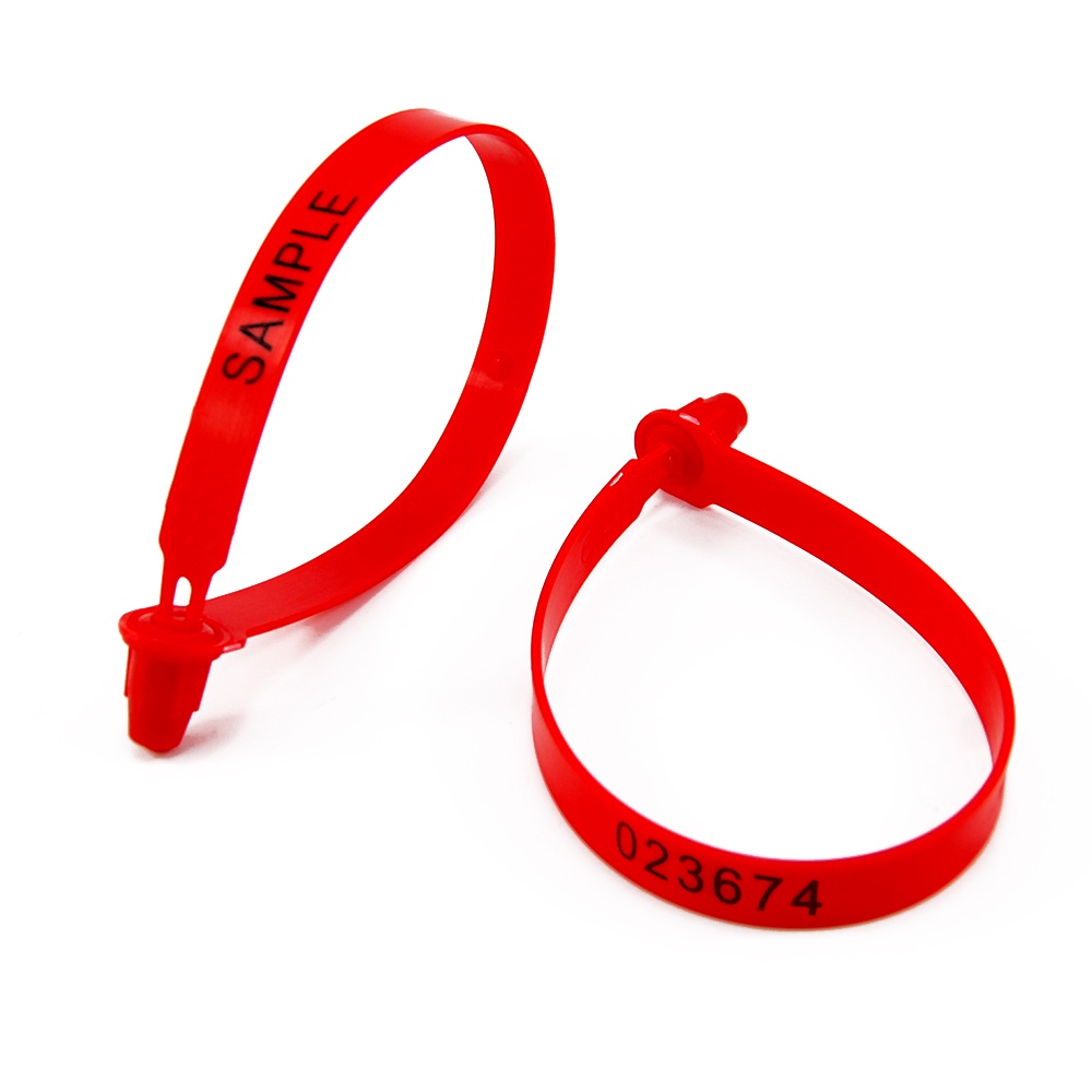 100 Plastic Seals Truck Trailer Seals Numbered Security Tags Tamper ...