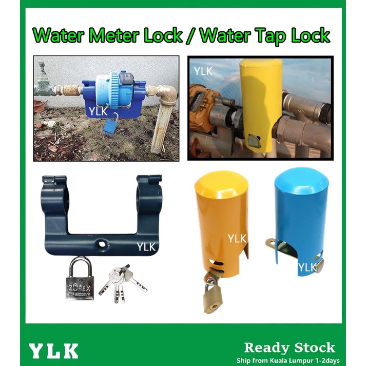 YLK METAL OUTDOOR SECURITY ANTI THEFT WATER TAP METER LOCK WITH PAD ...