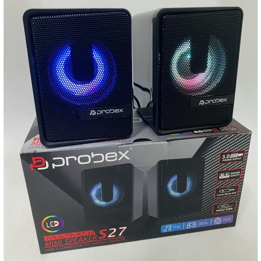 PROBEX MULTIMEDIA MINI SPEAKER WITH VOLUME CONTROL SP-S27 (READY STOCK ...