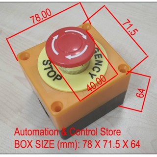 LAY37 EMERGENCY PUSH STOP BUTTON 22mm|E-STOP SWITCH BOX|EMERGENCY STOP PUSH BUTTON|EMERGENCY ...