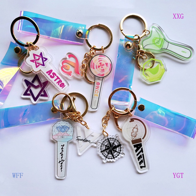 XXG WFF Stray Kids GOT7 ATEEZ Cartoon KeyChain Quality Acrylic Gift ...