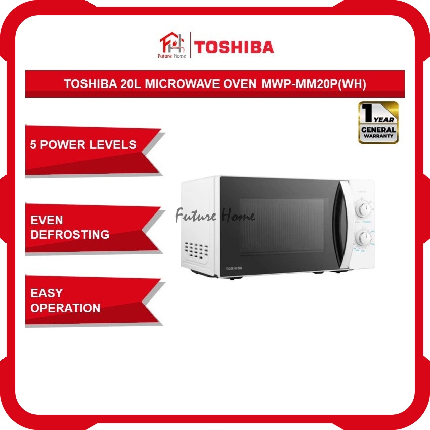 Toshiba 20L Microwave Oven MWP-MM20P(WH) (White) | Shopee Malaysia