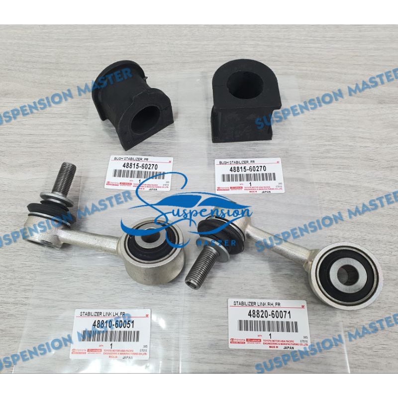 4 IN1 SET - FRONT STABILIZER LINK/BUSH - TOYOTA LAND CRUISER URJ202 4 ...