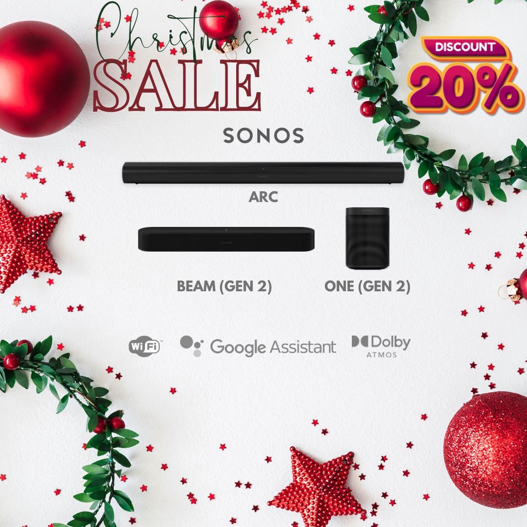SONOS BEAM GEN 2 | ARC | ONE GEN 2 | SONOS SURROUND WITH DOLBY ATMOS ...